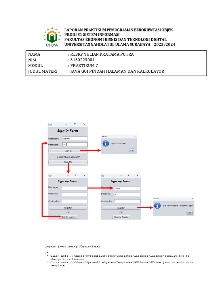 Tugas Praktikum PBO 7 - Resky Yulian | PDF | Java (Programming Language ...