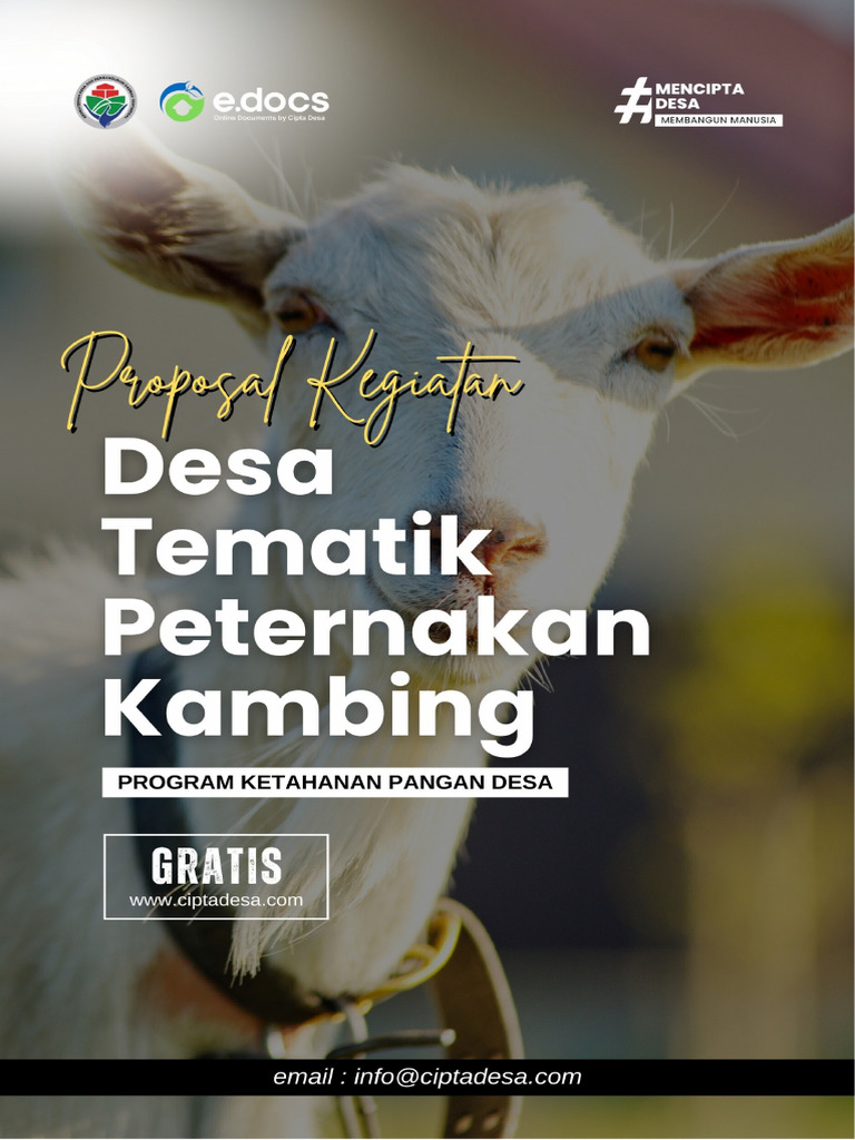 Proposal Ketapang - Peternakan Kambing (WWW - Ciptadesa.com) | PDF