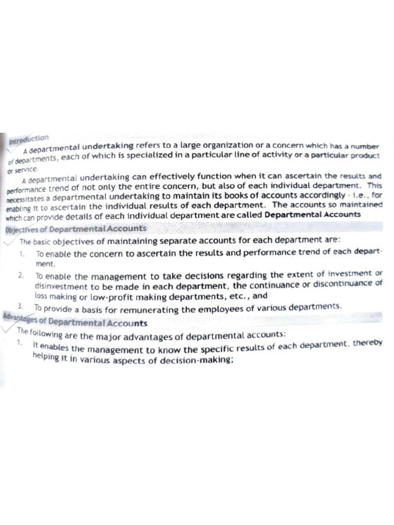 Departmental Accs | PDF