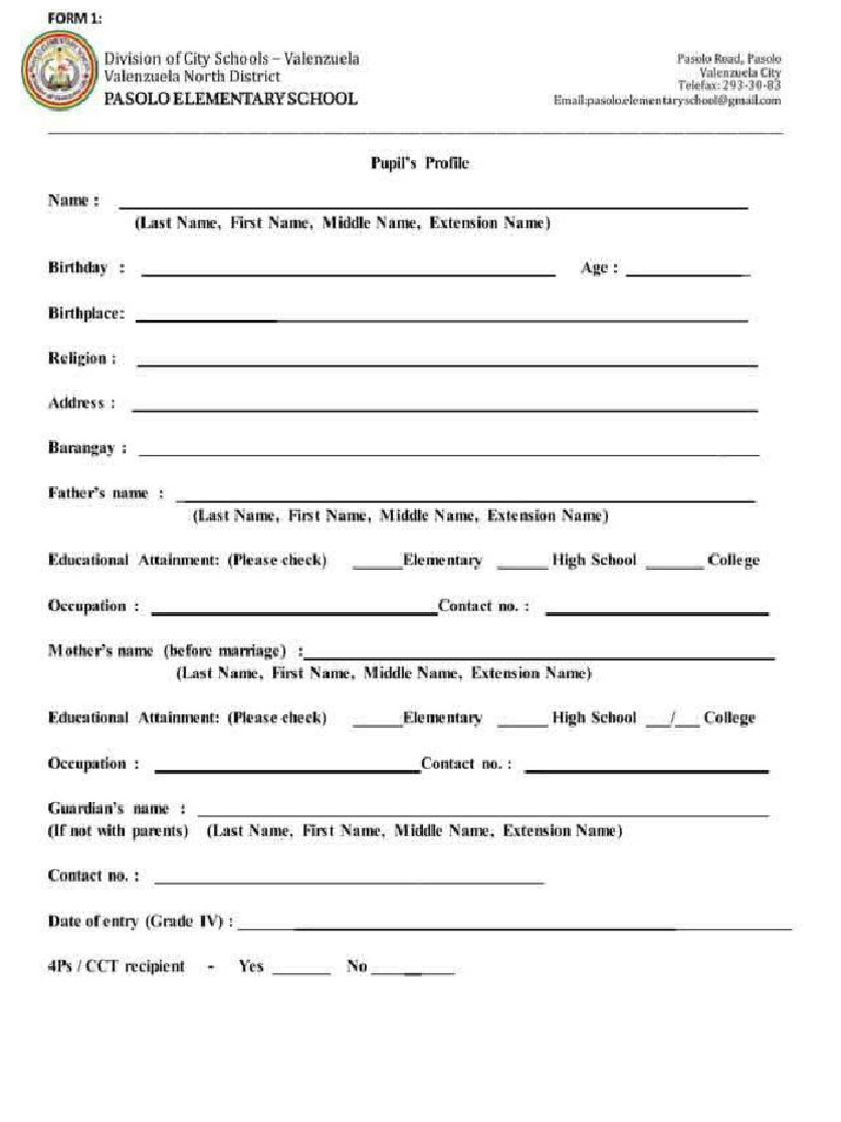 Guidance Forms | PDF