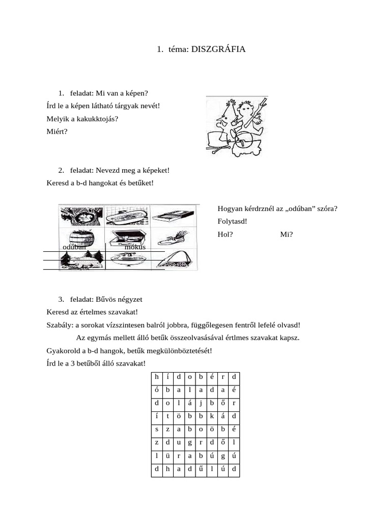 Diszgráfia | PDF