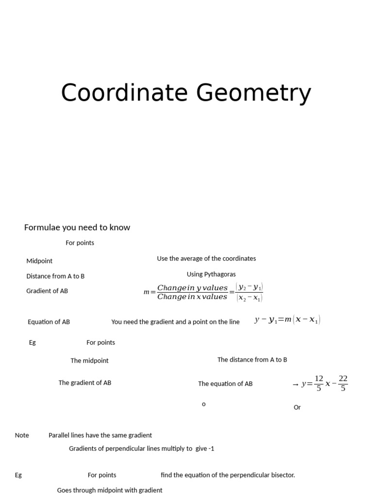 AS Coordinate Geometry(2) | PDF | Circle | Line (Geometry)