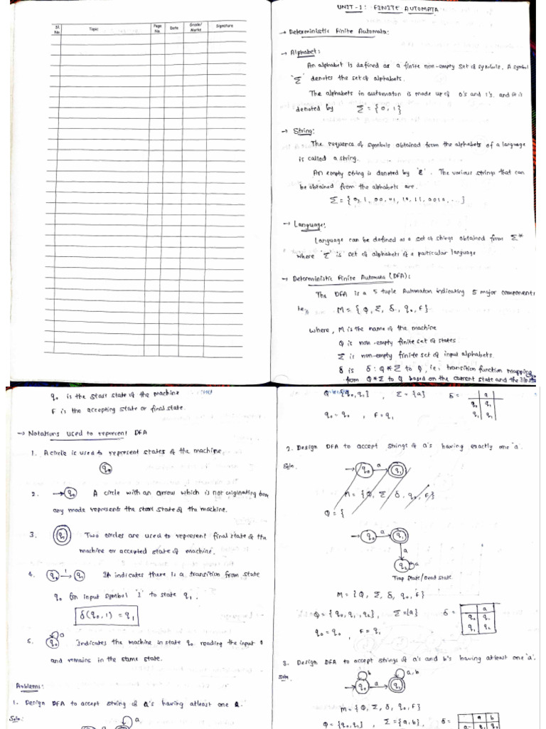 TOC Notes For Reference | PDF