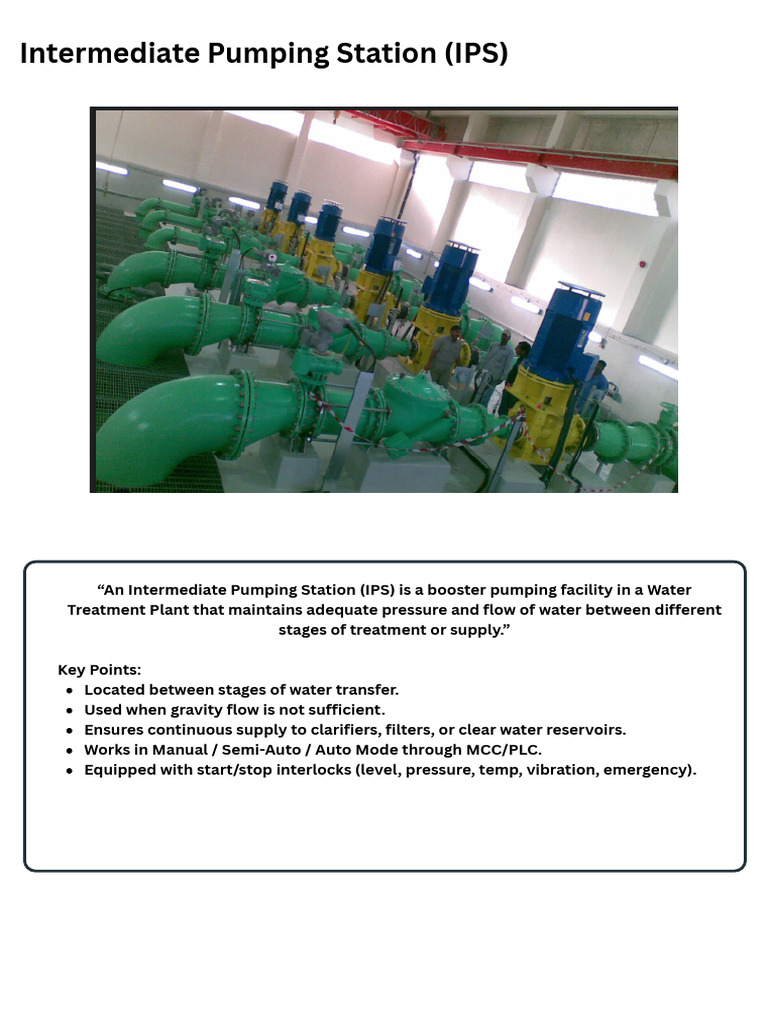 Intermediate Pumping Station Overview | PDF