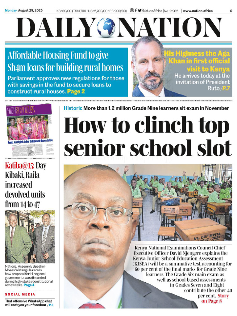Daily Nation 25th August 2025 | PDF