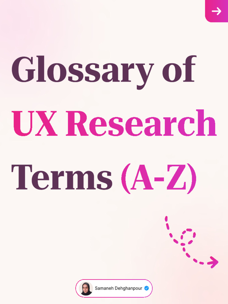Glossary of UX Research Terms A Z 1744097195 | PDF | Usability | User ...