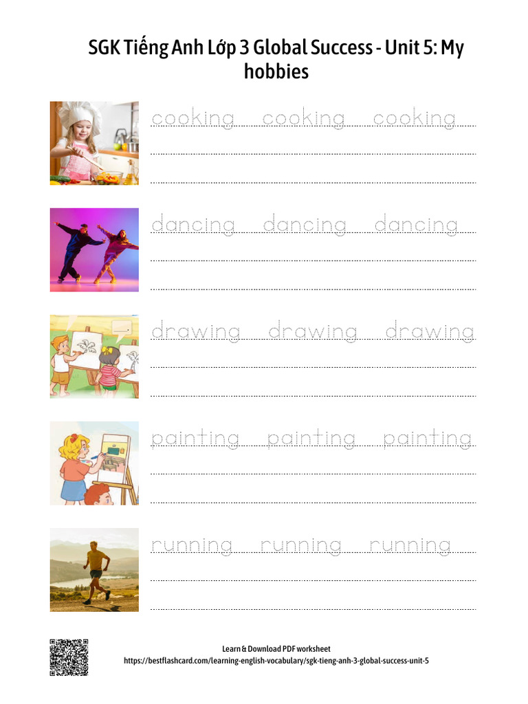 My Hobbies in English - Unit 5 | PDF