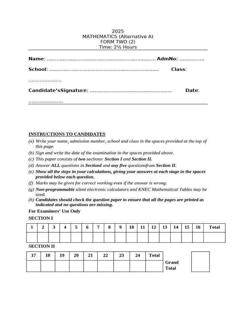 FORM-2-MATHEMATICS-QUESTION-PAPER-END-T1-2024-TEACHER.CO_.KE_ | PDF ...