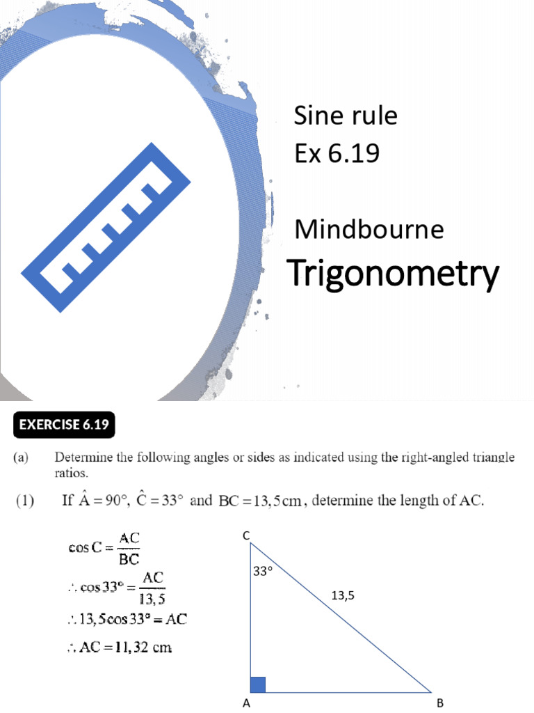Sine Rule in Trigonometry Explained | PDF | Trigonometry | Elementary ...