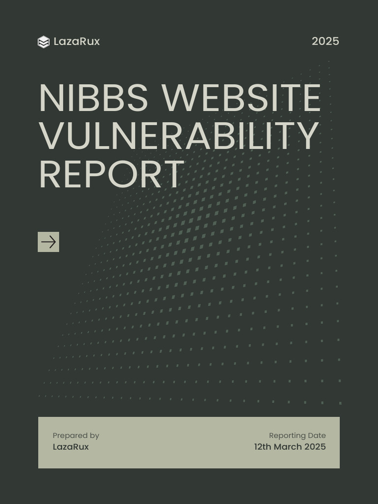 Nibbs Website Vulnerability Report PDF | PDF