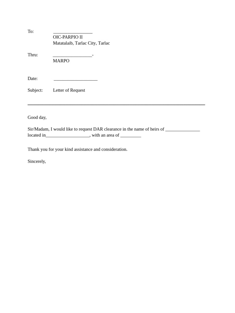Dar Request Marpo T.C. | PDF