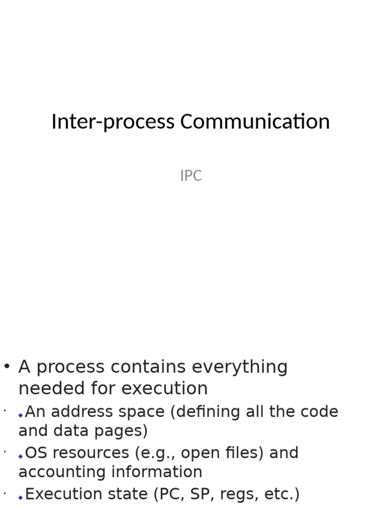 Inter-Process Communication | PDF | Process (Computing) | Computer Science