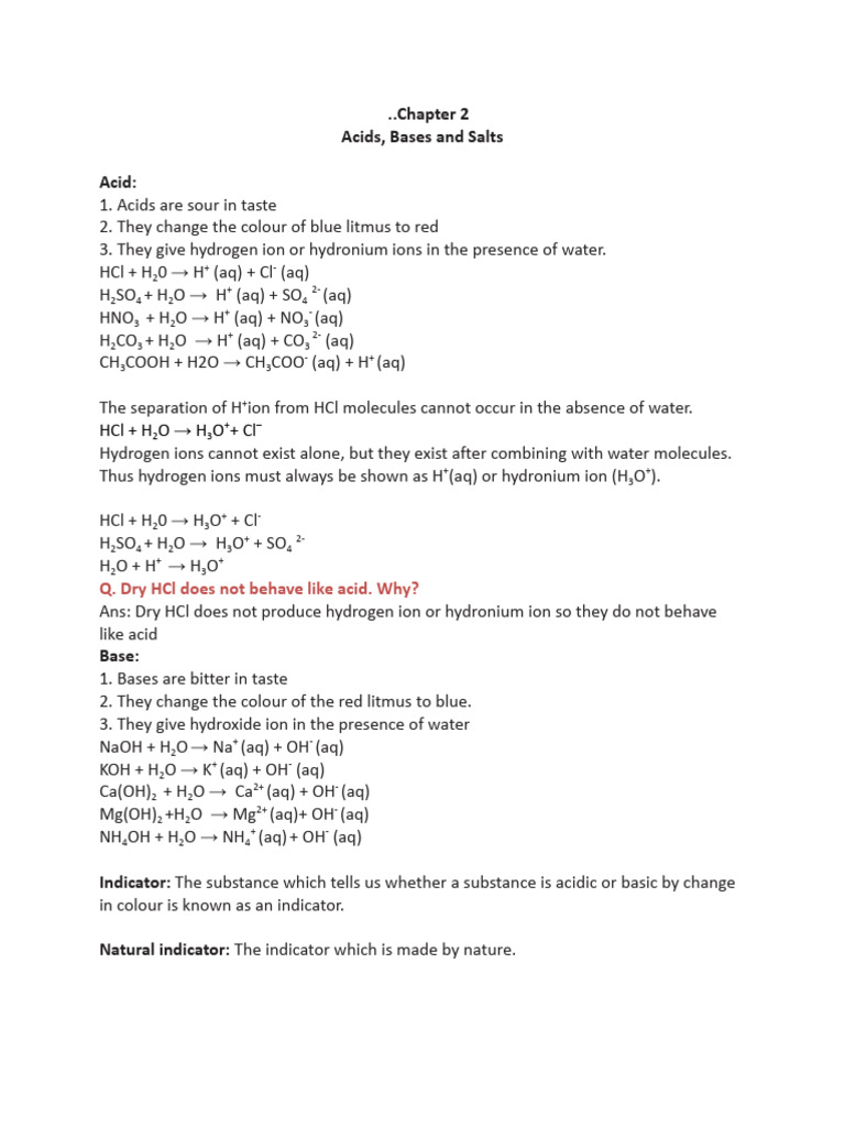 Acids, Bases, and Their Indicators | PDF | Acid | Hydroxide