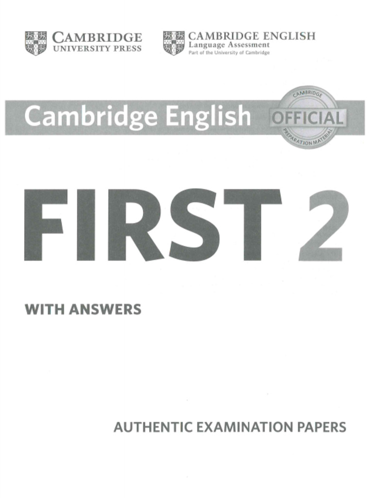 First Certificate English 2 Cambridge Revised Exam From 2015 | PDF