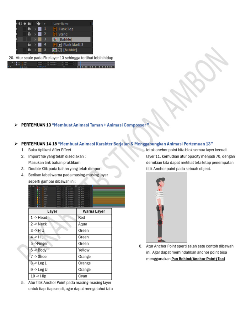 Animasi Karakter di After Effects | PDF