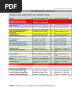 2025 UTS College Education Calendar | PDF | Academic Term | Educational ...