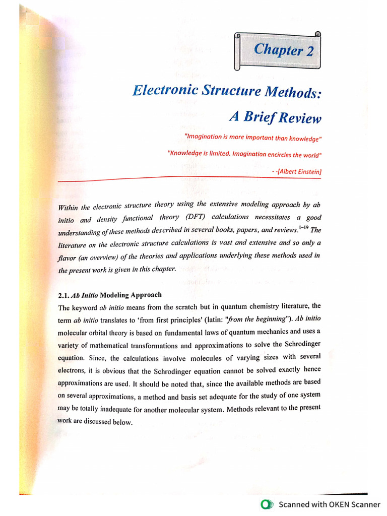 Electronic Structure Methods by Skp | PDF