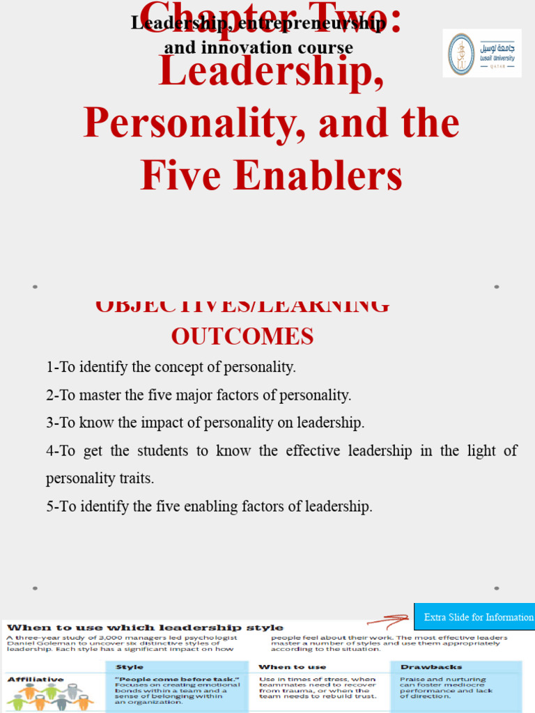 Personality Traits in Leadership Roles | PDF | Leadership ...
