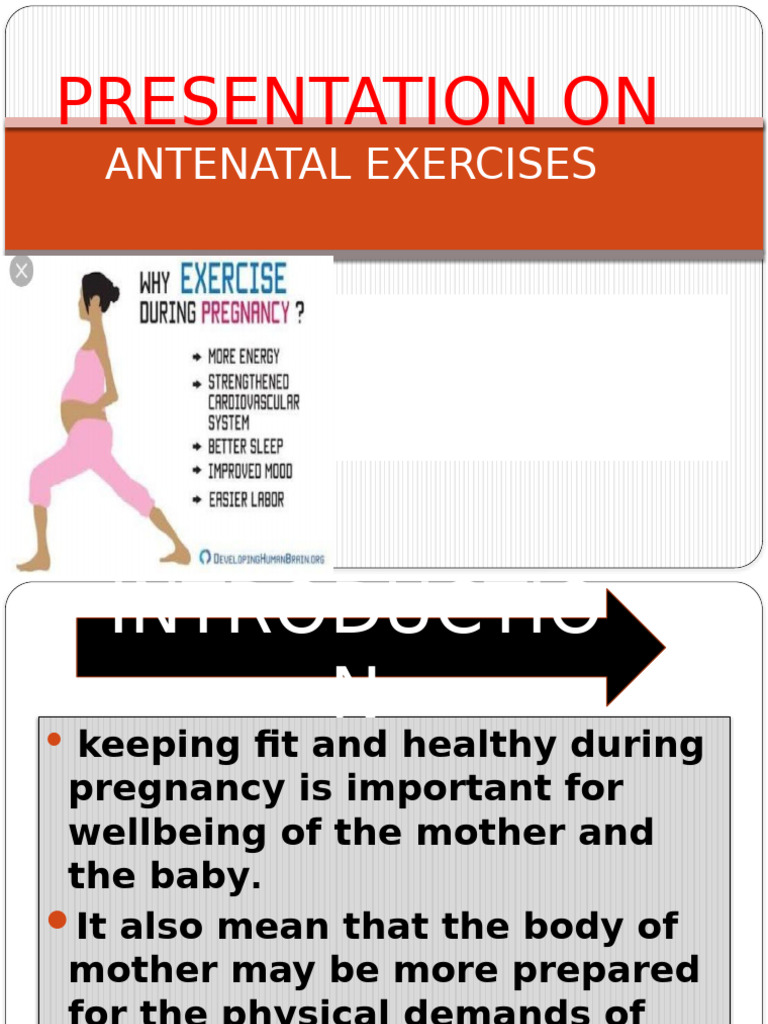 Antenatal Exercise Benefits and Guidelines | PDF | Urinary Incontinence ...