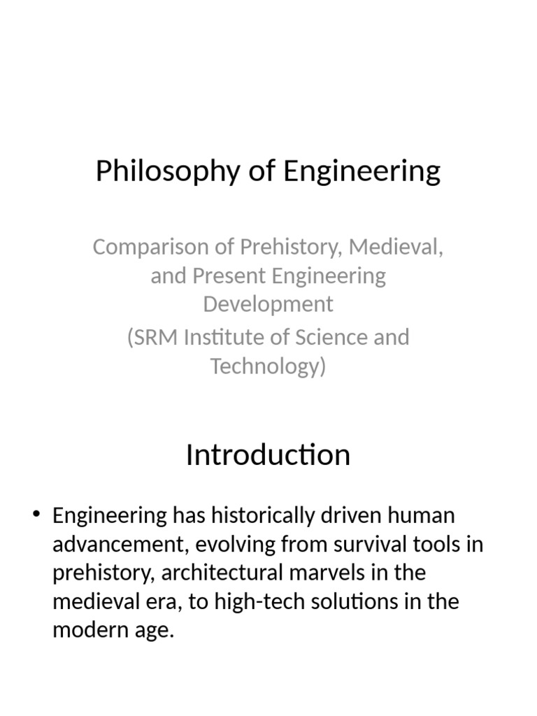 Philosophy of Engineering | PDF