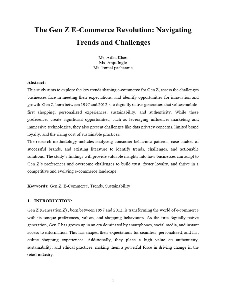 Research Paper E-Commerce | PDF | E Commerce | Brand