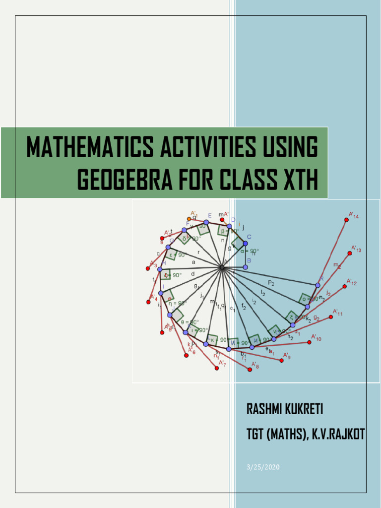 Geogebra Activities for Class X Maths | PDF | Circle | Triangle