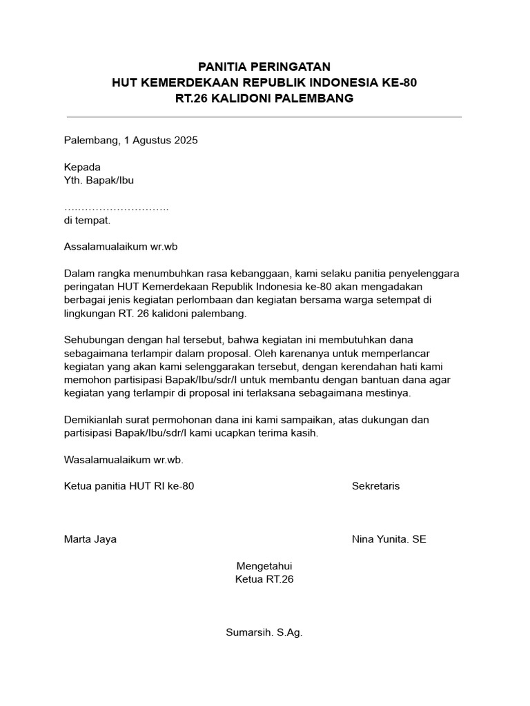 Undangan Proposal | PDF