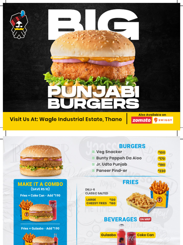 Thane ODC A4 Menu | PDF