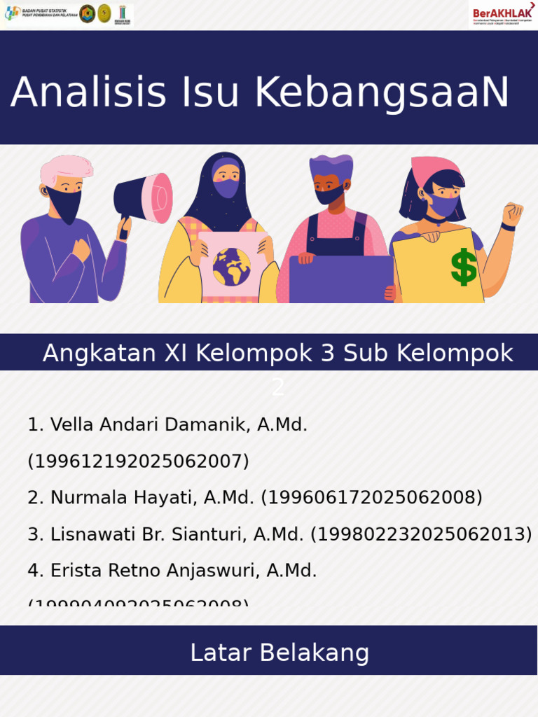 Angkatan 11 - Kelompok 3 - Sub Kelompok 2 - Tugas Analisis Isu Kebangsaan | PDF
