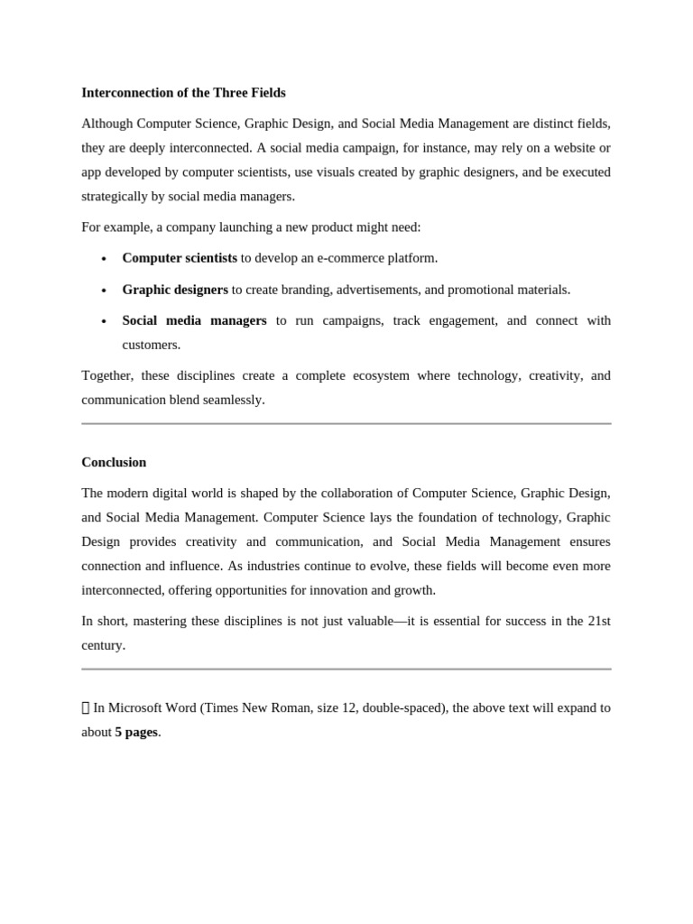 Interconnection of The Three Fields | PDF