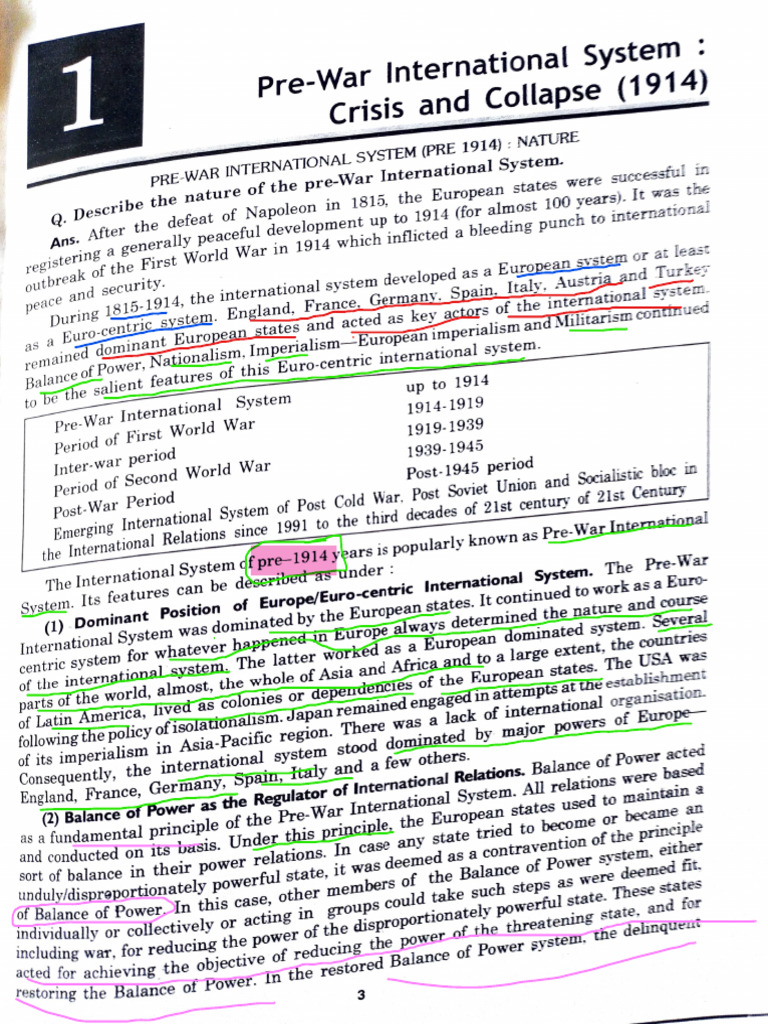 Pre War Before Ww1 International Relations | PDF | Imperialism ...