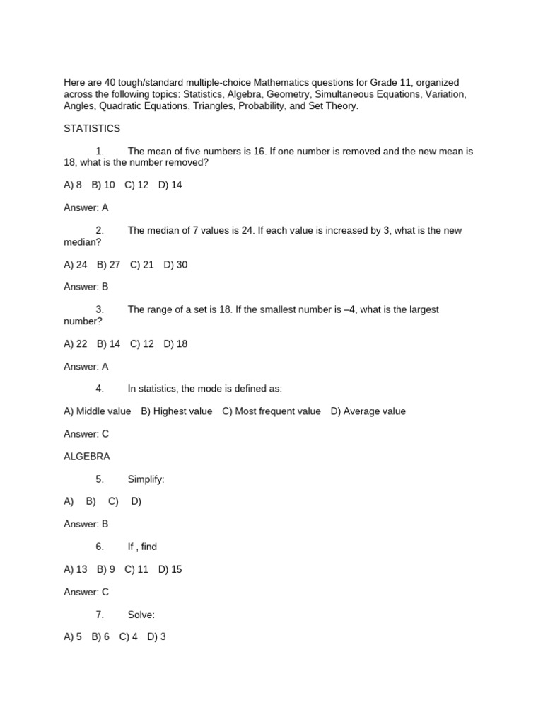 Mathematics brain teasers | PDF | Length | Elementary Mathematics