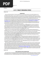 USP 1217〉 Tablet Breaking Force | PDF | Fracture Mechanics | Strength ...