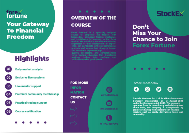 StockEx Forex Brochure 1 | PDF | Foreign Exchange Market | Financial ...