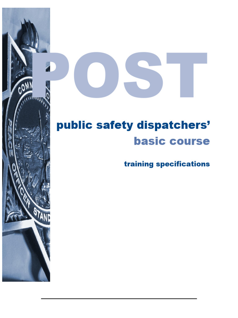 Public Safety Dispatchers' Course Guide | PDF | Domestic Violence | Crimes