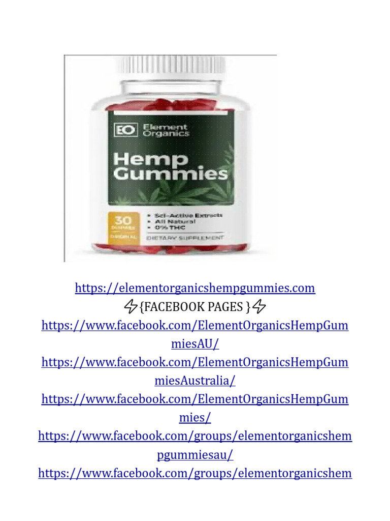Element Organics Hemp Gummies | PDF