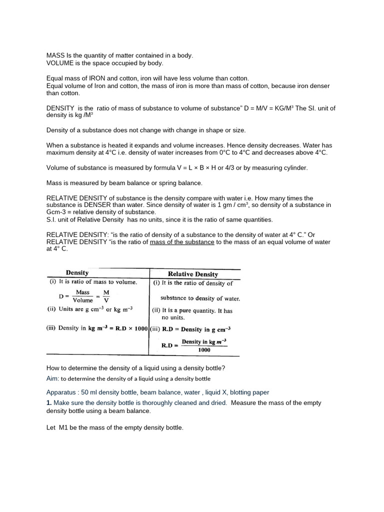 Understanding Density and Buoyancy | PDF | Buoyancy | Density