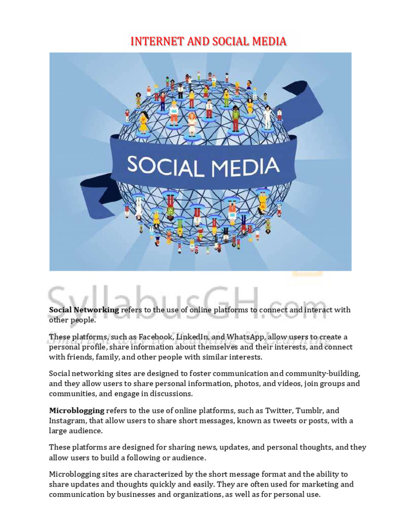 Social Networking and Microblogging Overview | PDF | Microblogging ...