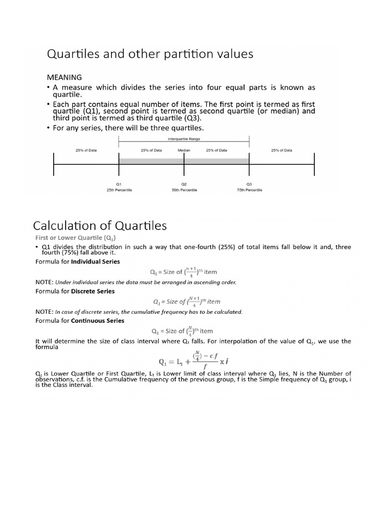 Quartiles | PDF