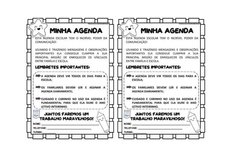 Recado Agenda | PDF