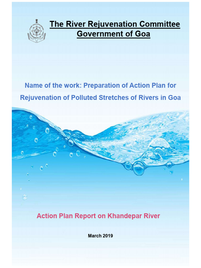 Khandepar River Pollution Action Plan | PDF | Groundwater | Septic Tank