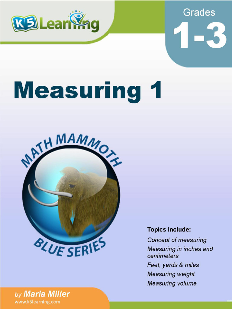 K5 Learning: Measurement Workbook | PDF | Foot (Unit) | Yard