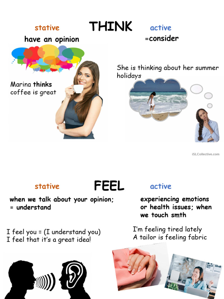 Stative vs Dynamic Verbs Explained | PDF
