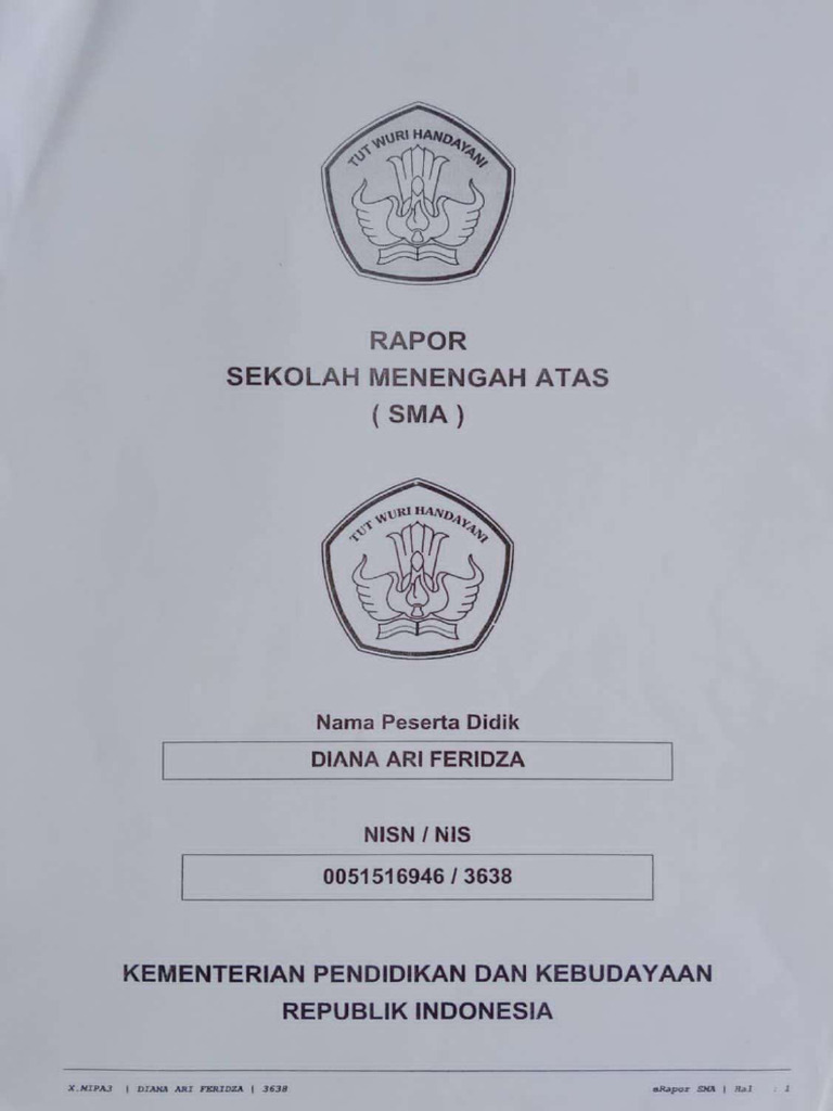 berkas 2 Rapor | PDF