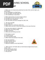 PTC License Test Questions & Answers | PDF | Road Transport | Transport