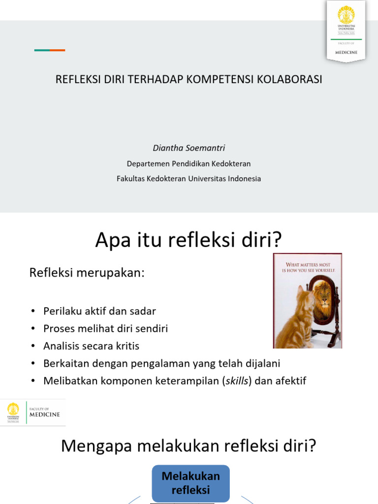 Refleksi Diri dalam Kolaborasi Kesehatan | PDF