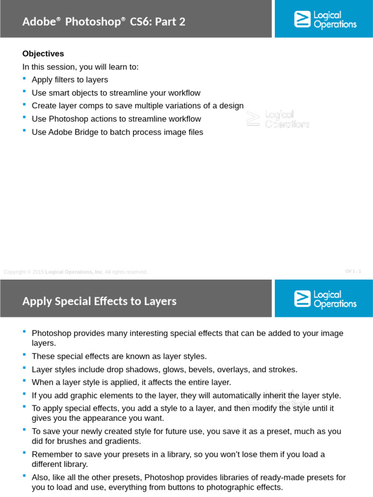 Photoshop Level 2 Session 04 | PDF | Adobe Photoshop | Imaging