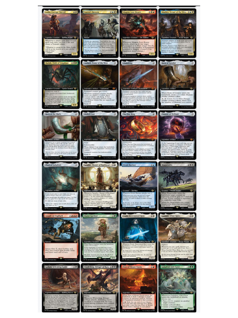 Lotr Cards | PDF