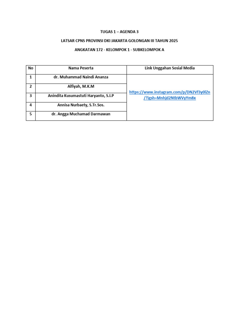 LATSAR CPNS DKI Jakarta 2025 Angkatan 172 | PDF