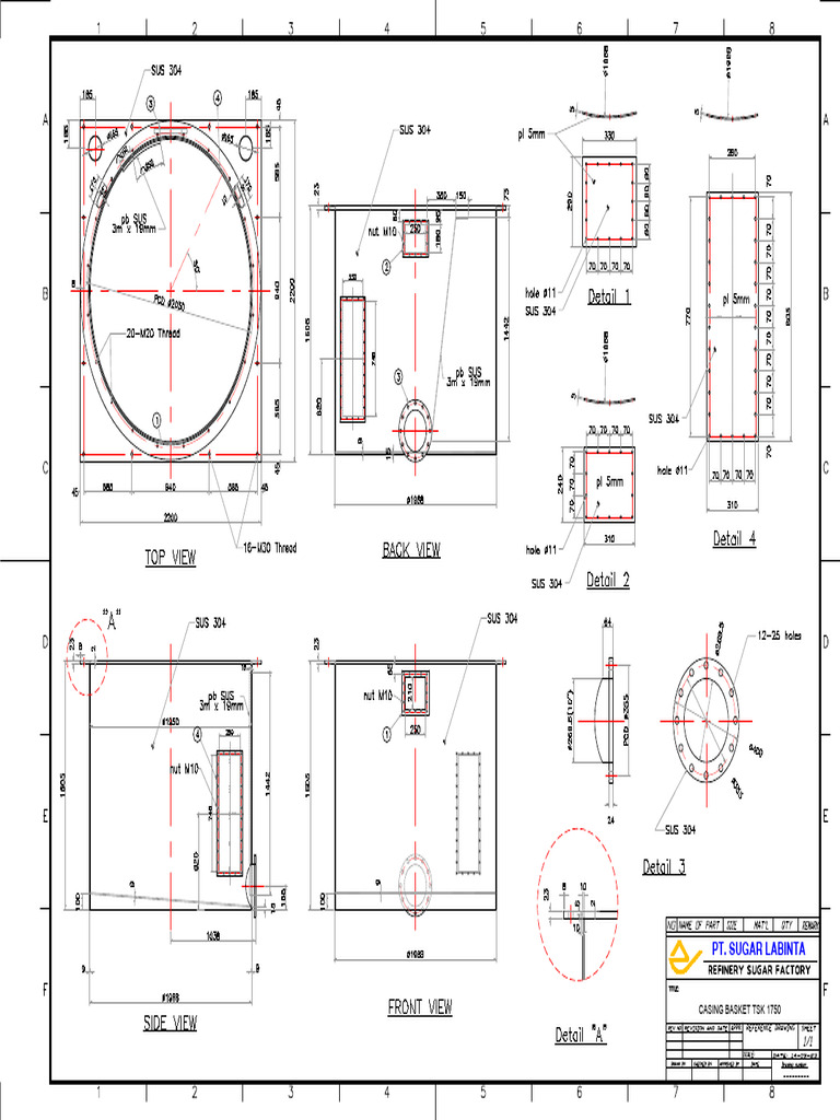 Casing Basket TSK 1750 (080124) | PDF